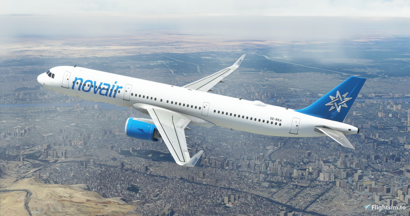 Novair "2021 ivery" "SE-RKA" LatinVFR A321 Neo leap for Microsoft ...