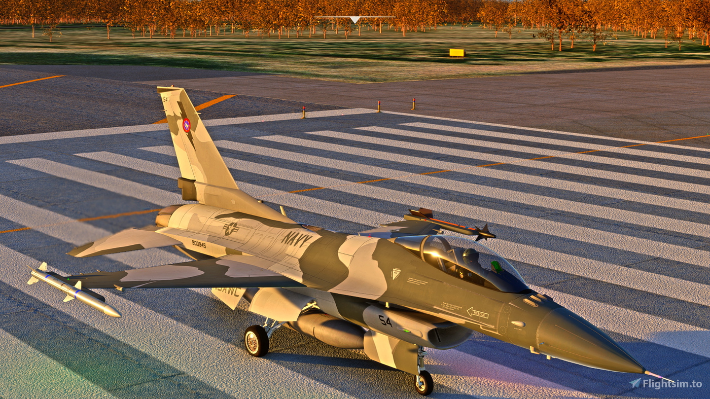 NSAWC F-16 054 for Microsoft Flight Simulator | MSFS