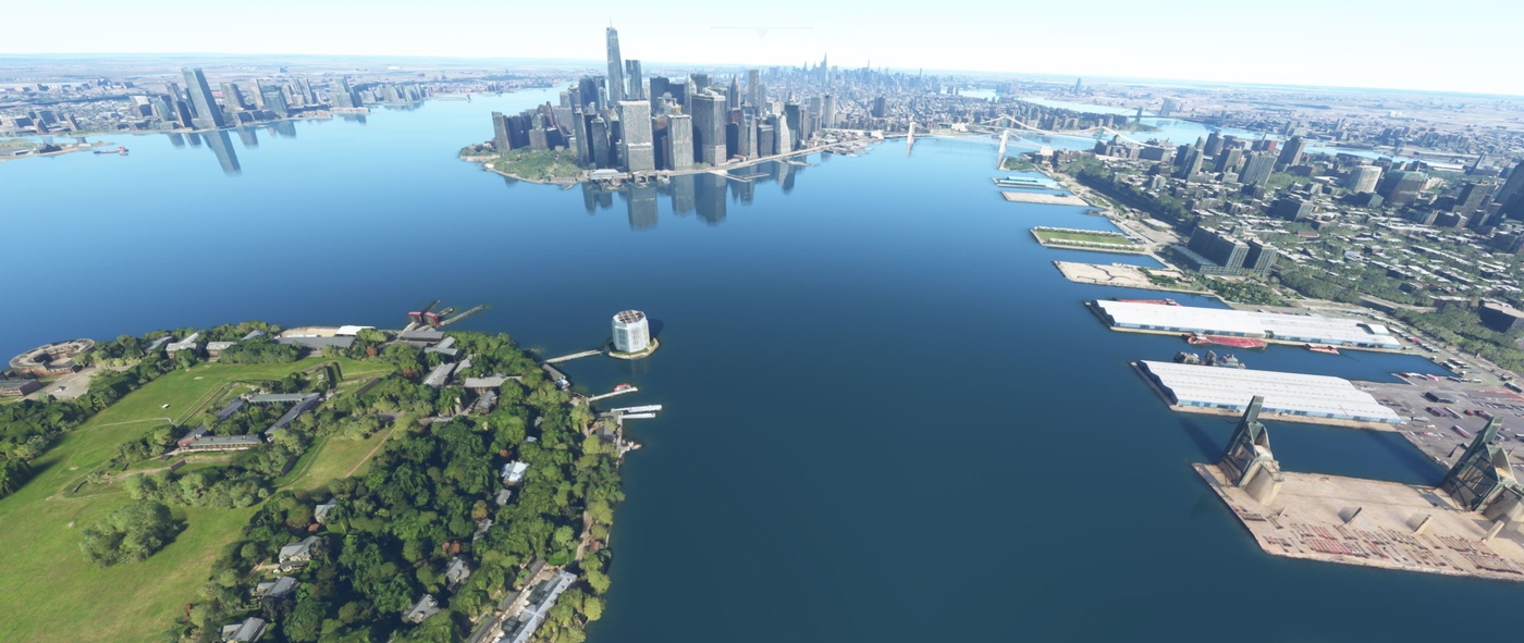 NYC New York City metro area water and trees for Microsoft Flight ...