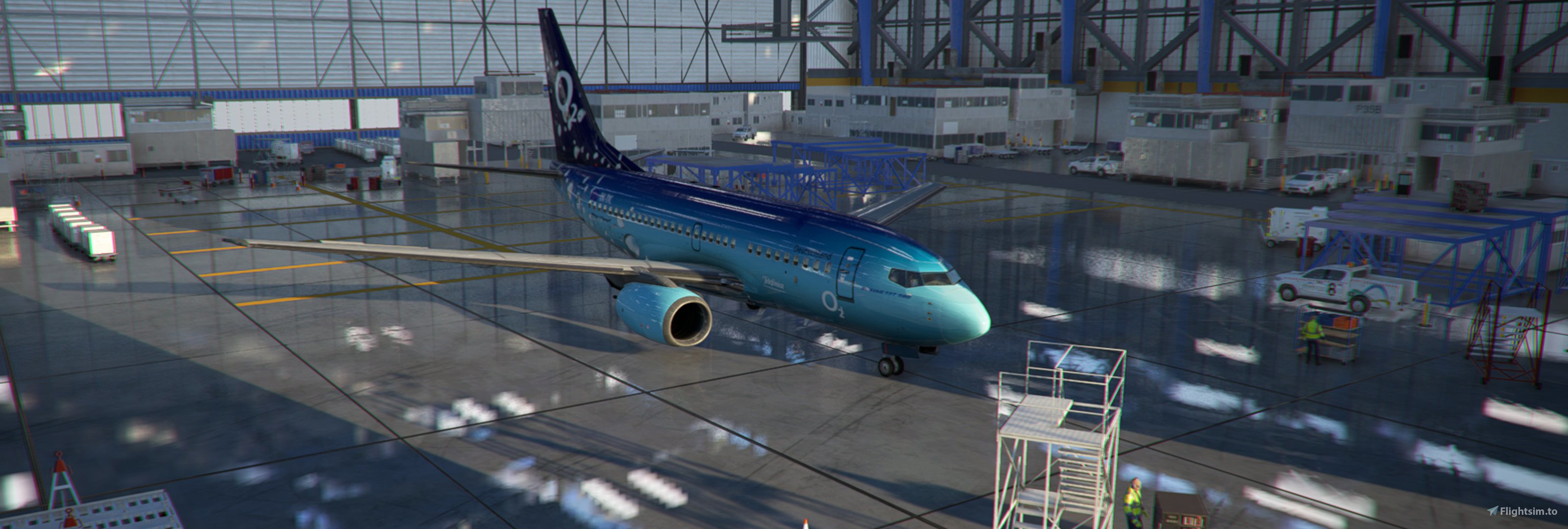 O2 TELEFONICA FICTIONAL 737-600 for Microsoft Flight Simulator | MSFS