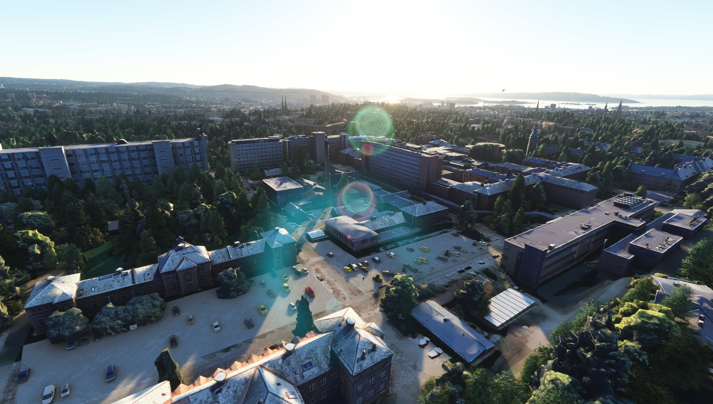 Oslo University hospital Ullevål för Microsoft Flight Simulator | MSFS