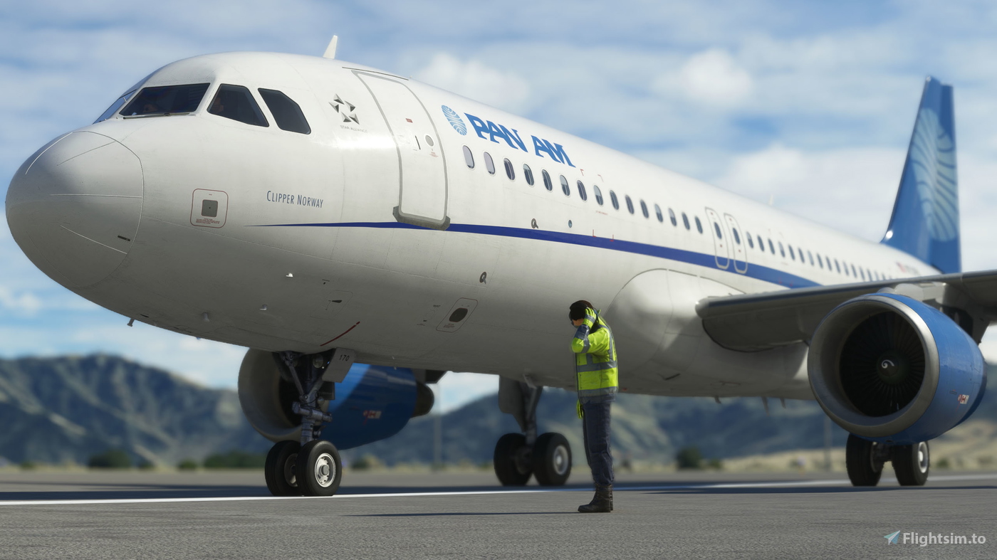 Pan Am 2023 Fictional Livery (Fenix A320) for Microsoft Flight ...