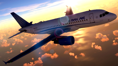Pan Am 2023 Fictional Livery (LatinVFR A319ceo CFM and IAE) » Microsoft Flight Simulator