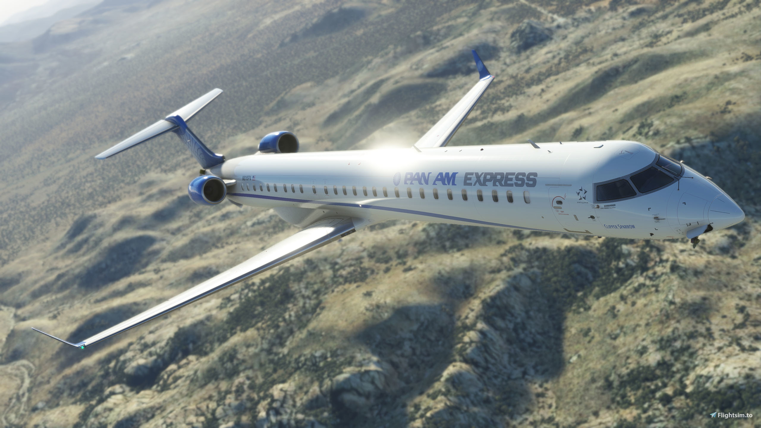 Pan Am Express 2023 Livery (Aerosoft CRJ-1000) - MSFS Add-on - Flightsim.to