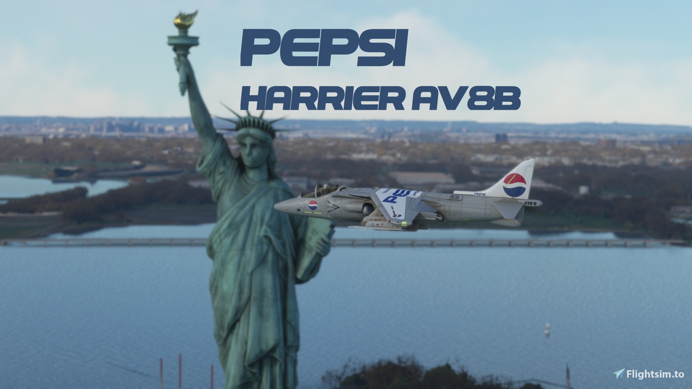 Pepsi Points Harrier AV8B for Microsoft Flight Simulator | MSFS