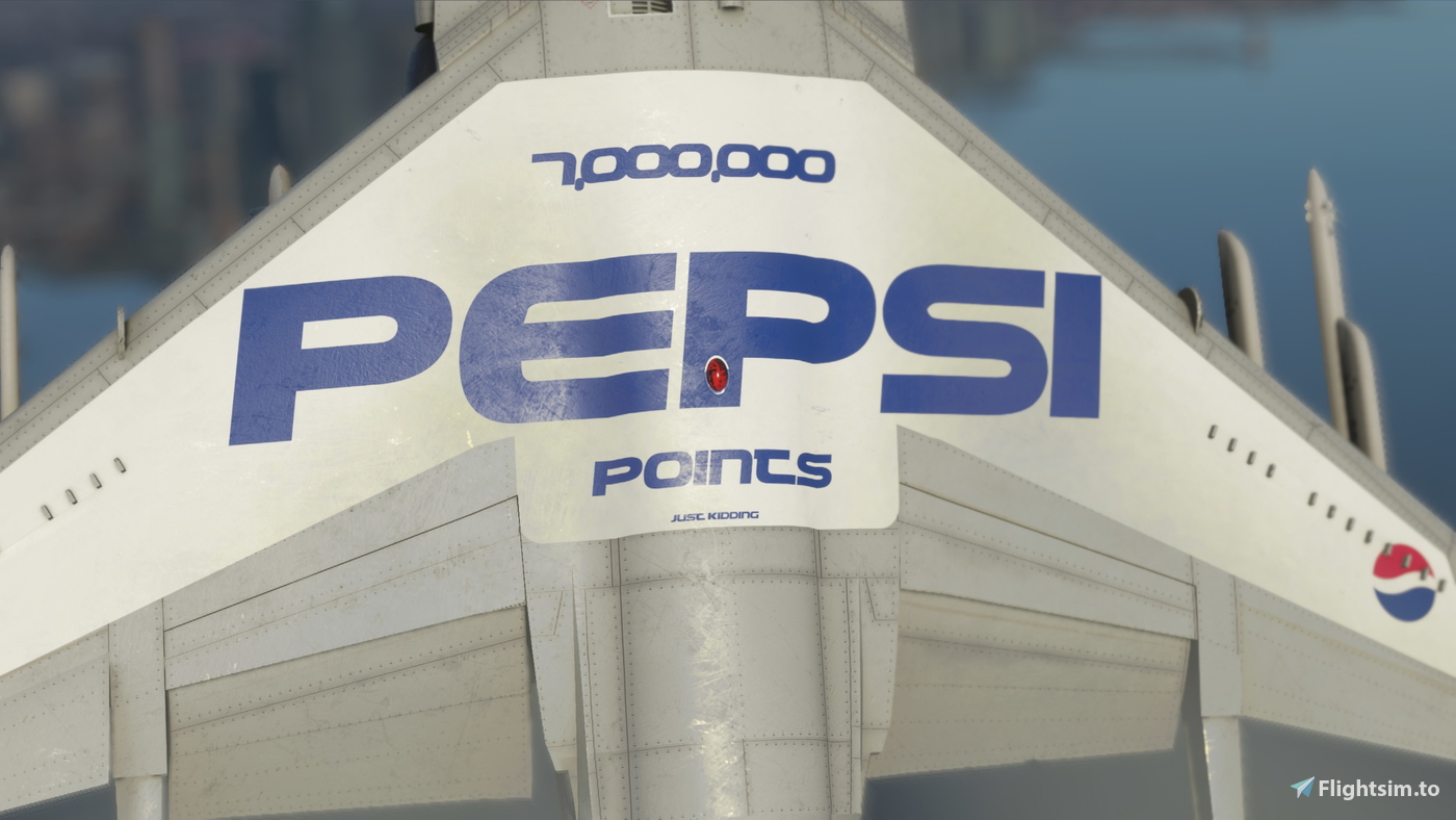 Pepsi Points Harrier AV8B for Microsoft Flight Simulator | MSFS