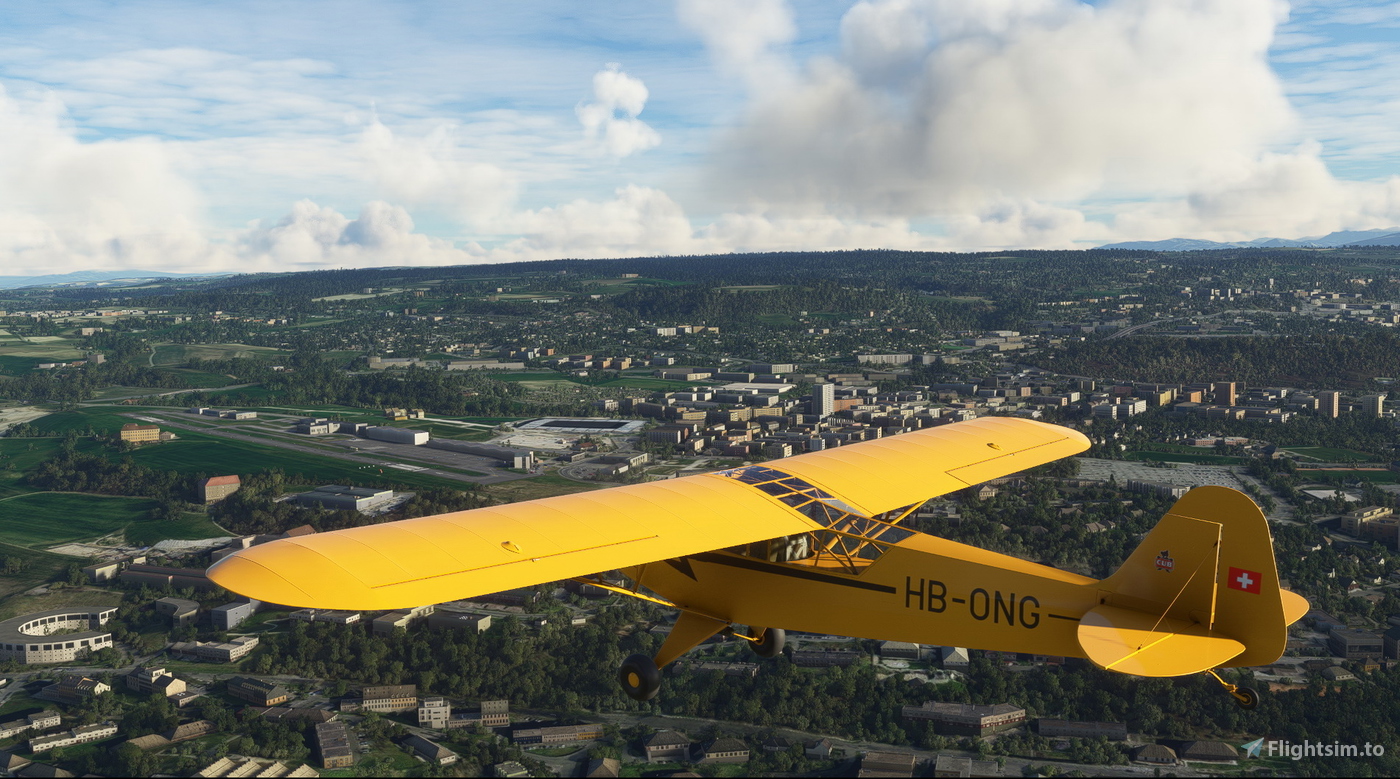 Piper L-4 Grasshopper HB-ONG for Microsoft Flight Simulator | MSFS
