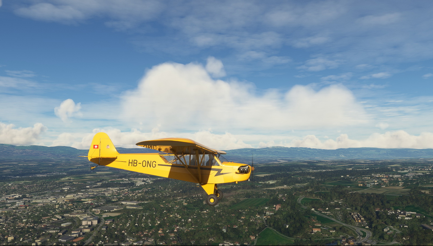 Piper L-4 Grasshopper HB-ONG for Microsoft Flight Simulator | MSFS