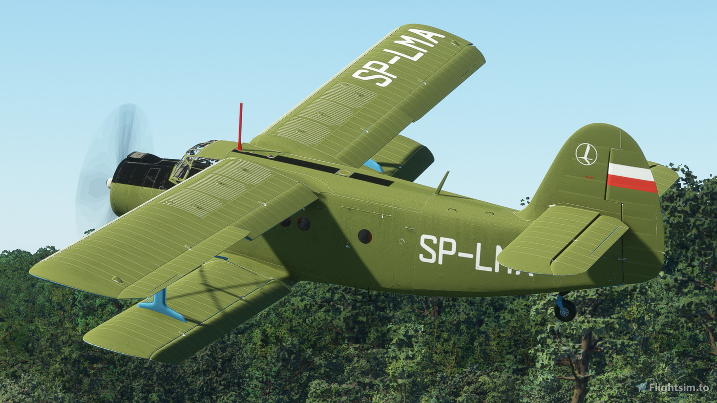 PLL LOT Antonov An-2 "SP-LMA" 4K for Microsoft Flight Simulator | MSFS