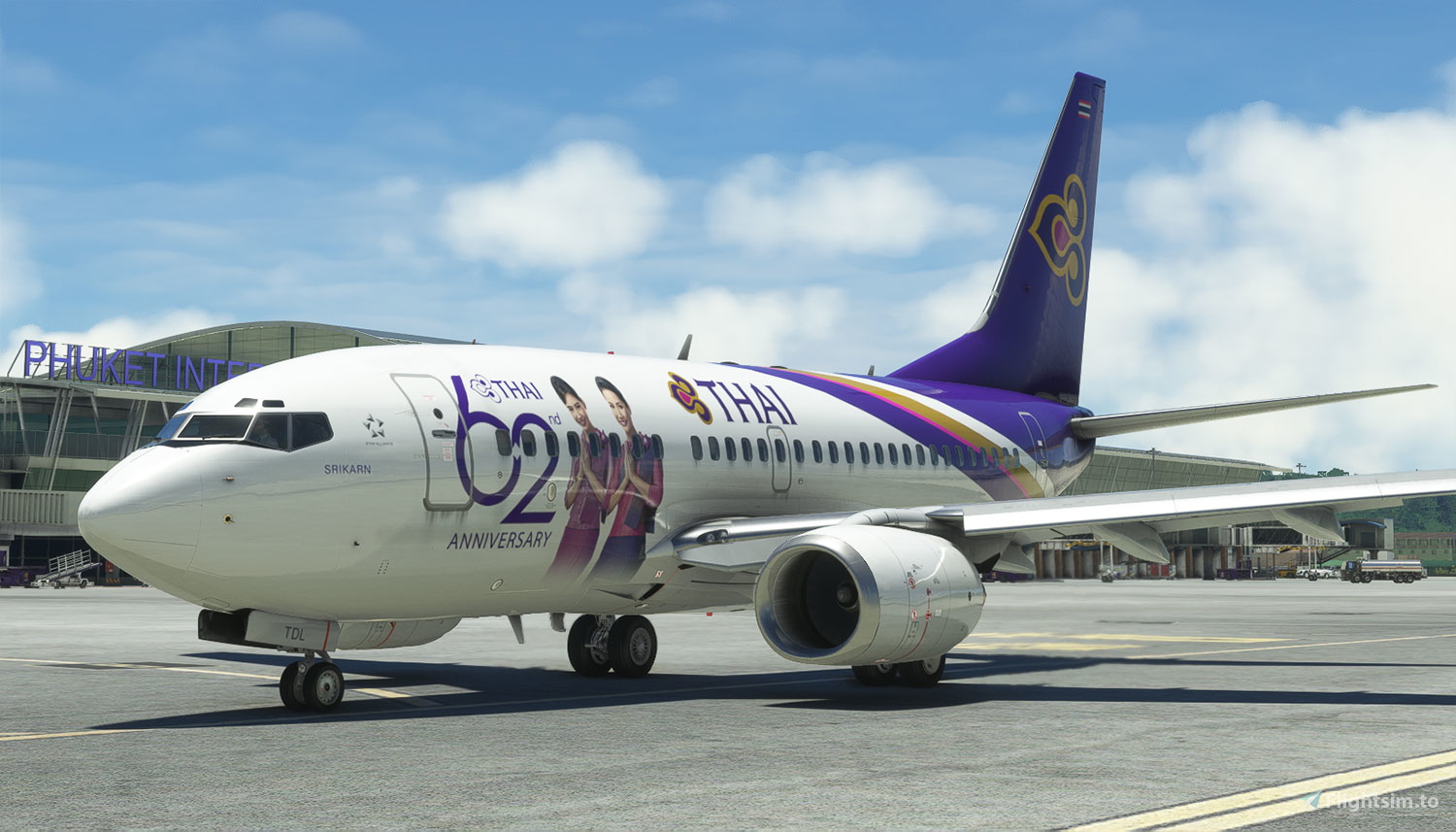 PMDG 737-600 | Thai Airways Intl 62nd Anniversary | HS-TDL for Microsoft Flight Simulator | MSFS