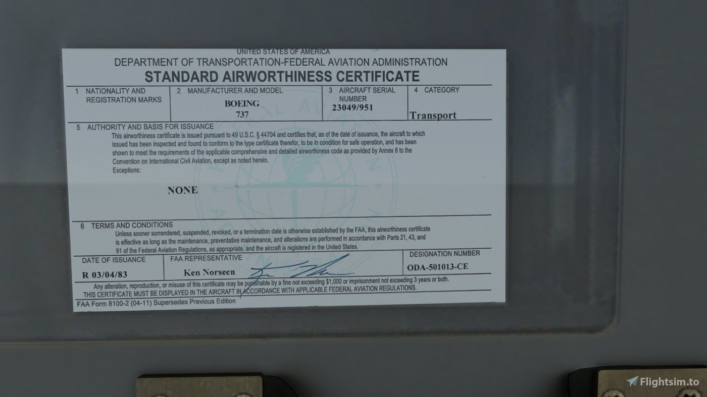 PMDG 737-600 w/ cabin Nolinor Aviation (C-GTUK) for Microsoft Flight ...