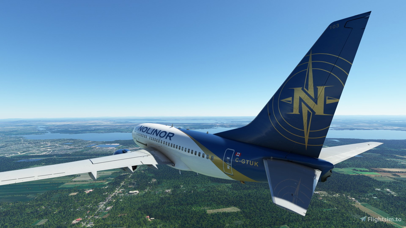 PMDG 737-600 w/ cabin Nolinor Aviation (C-GTUK) for Microsoft Flight ...