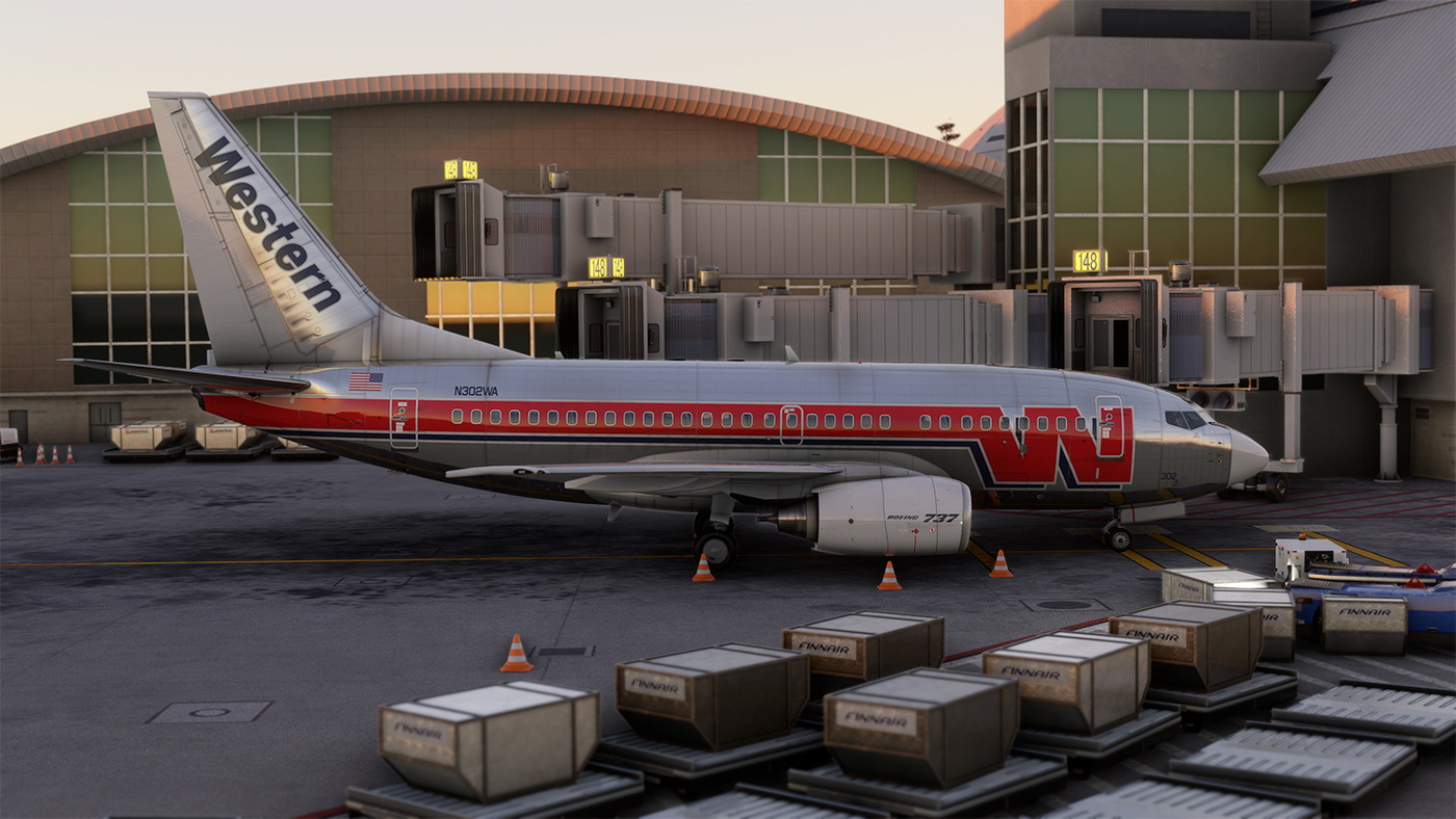 PMDG 737-600 Western Airlines (N302WA) Classic Chrome (Weathered) for ...