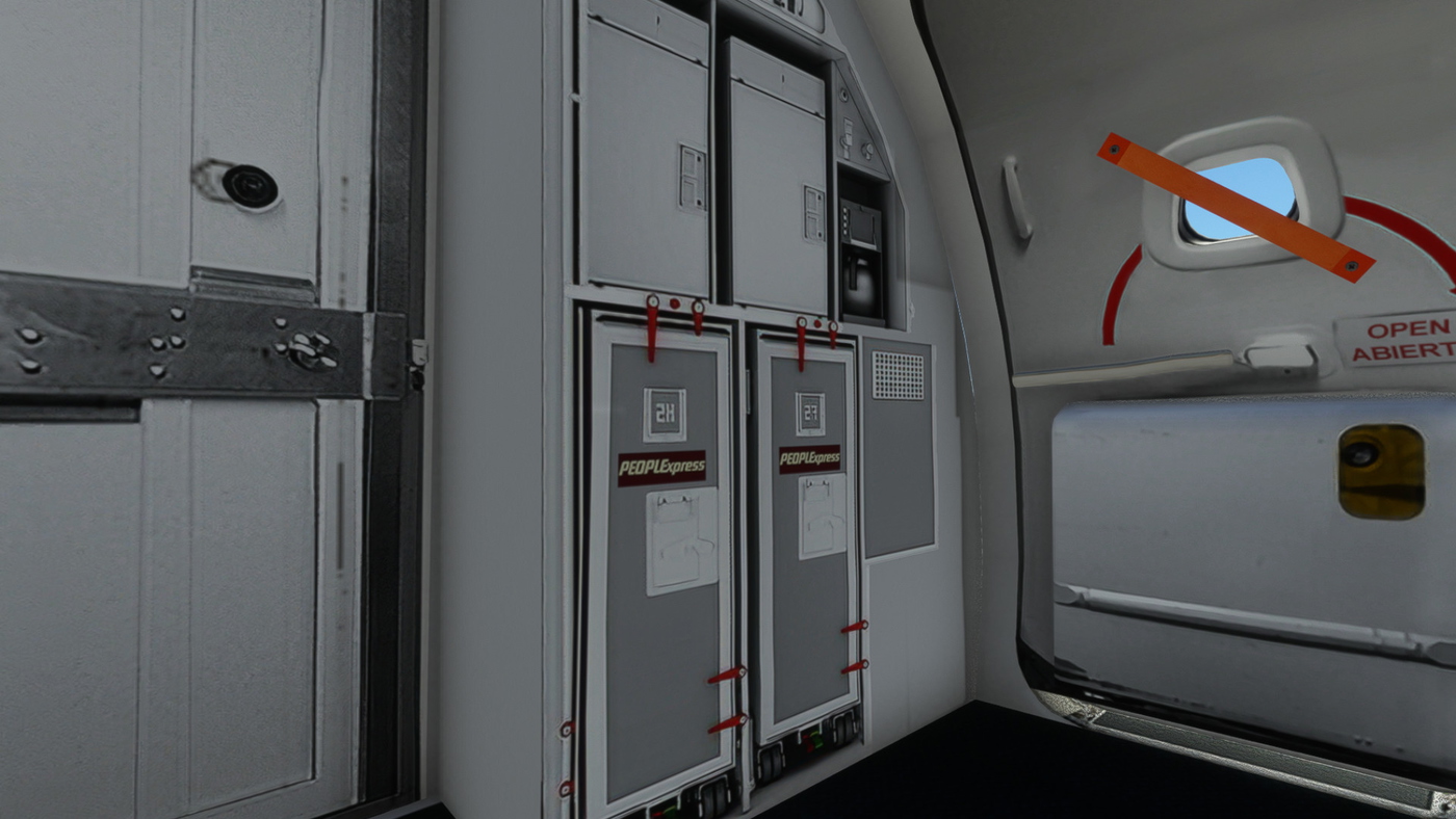 PMDG 737-700 w/ cabin People Express (N411PE) for Microsoft Flight ...