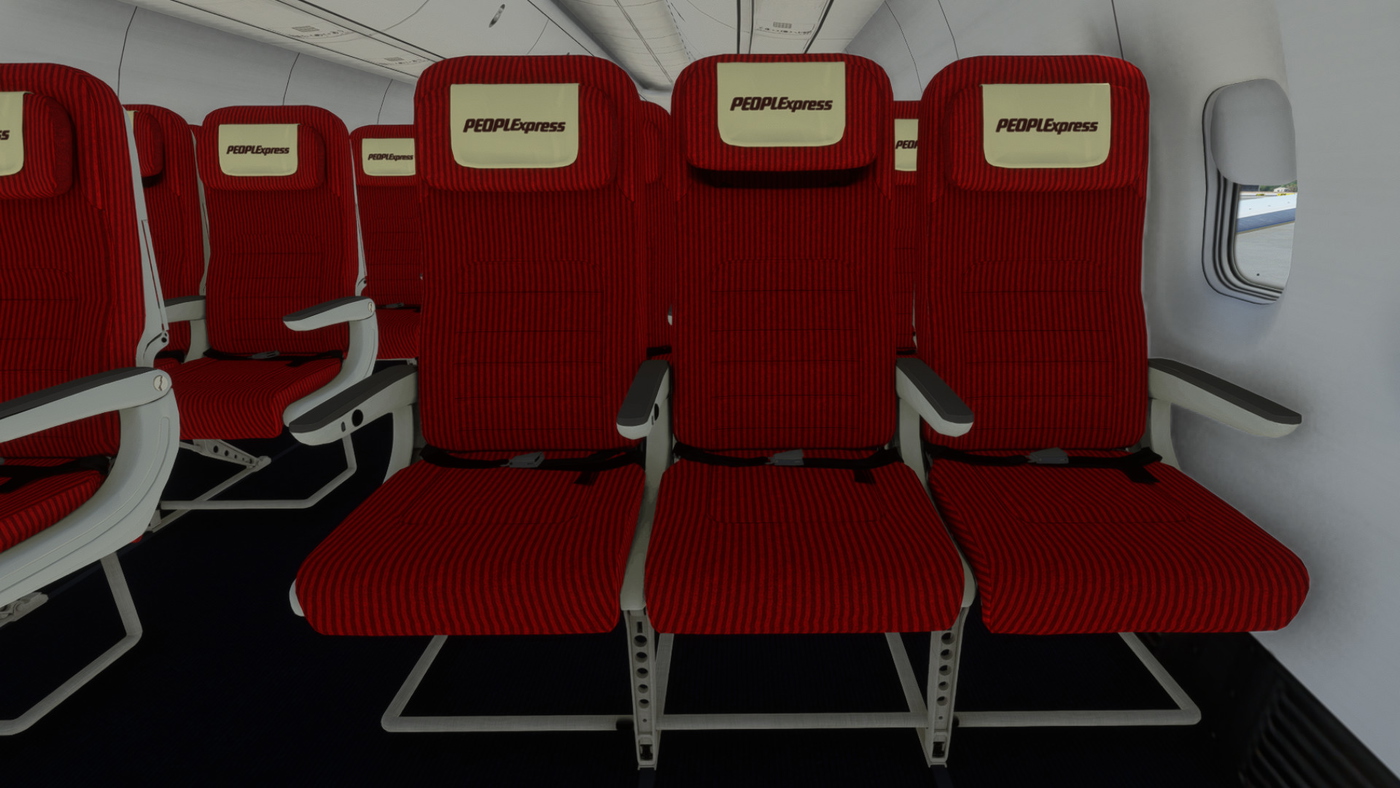 PMDG 737-700 w/ cabin People Express (N411PE) for Microsoft Flight ...
