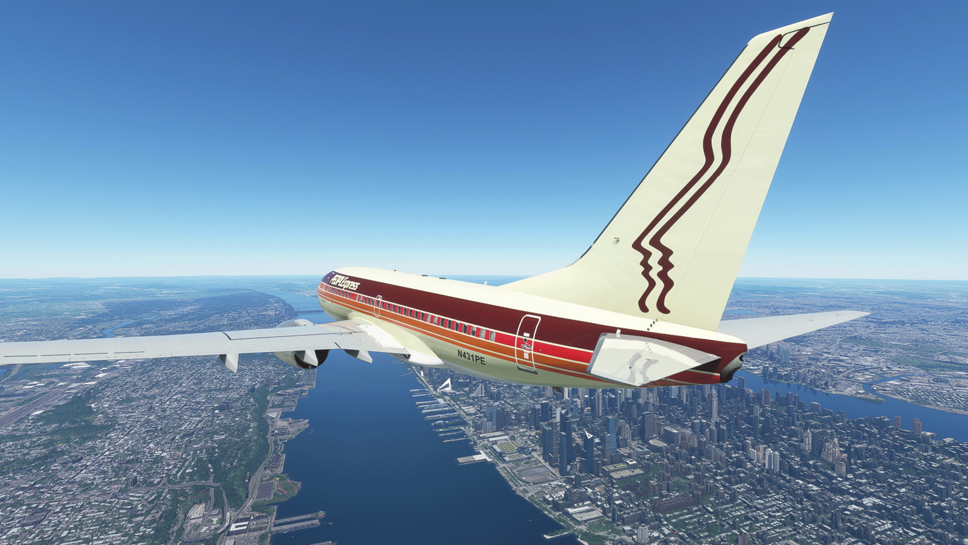 PMDG 737-600 w/ cabin People Express (N431PE) pro Microsoft Flight ...