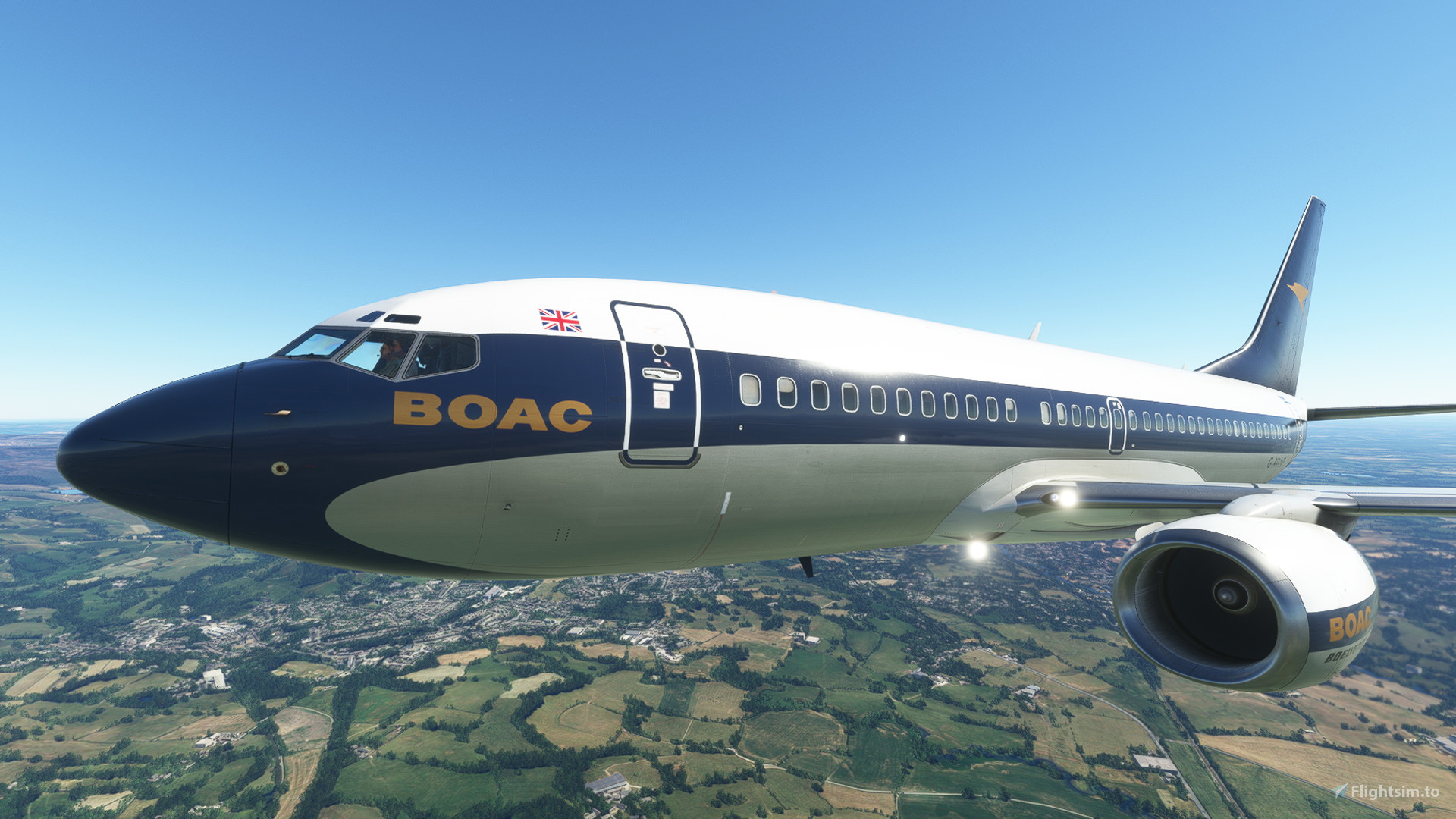 PMDG 737-700 w/ cabin BOAC - British Overseas Airways Corporation (G ...