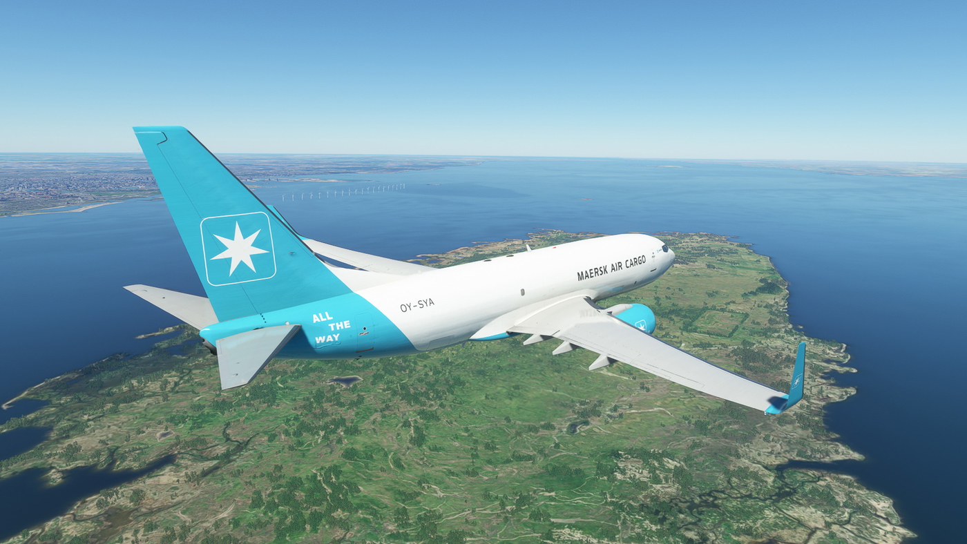 PMDG 737-700BDSF w/ cargo Maersk Air Cargo (OY-SYA) para Microsoft ...