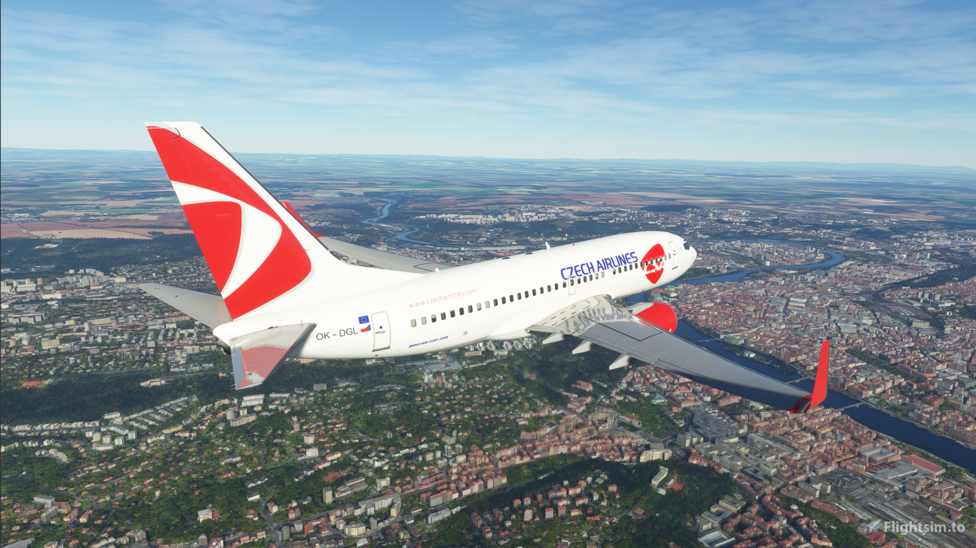 PMDG 737-700BW Czech Airlines (OK-DGL) for Microsoft Flight Simulator ...