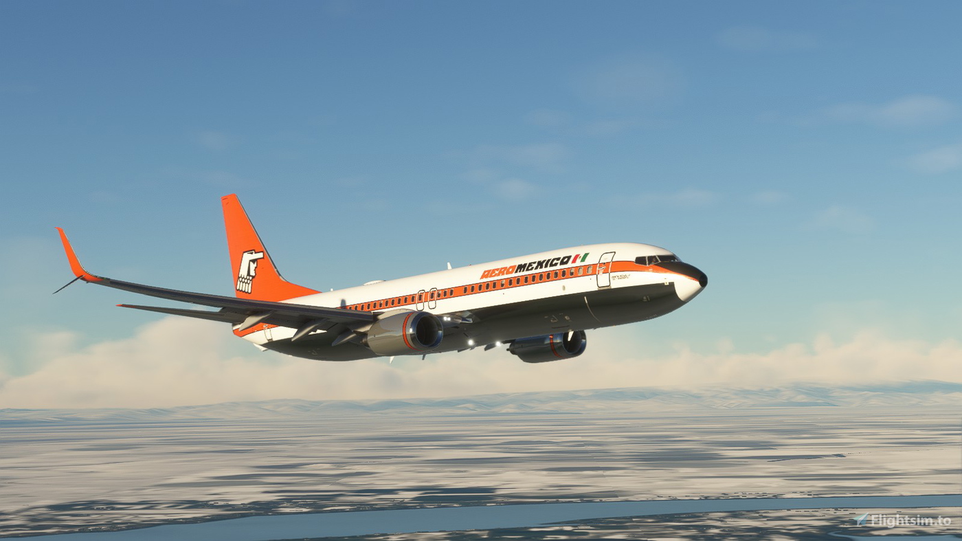 PMDG 737-800 AeroMexico (XA-DEW - Fictional 70s Livery) for Microsoft ...