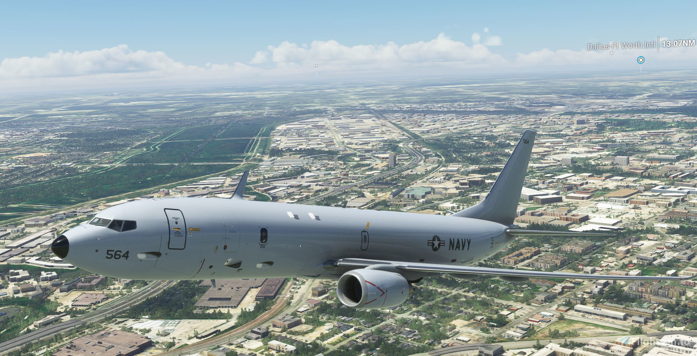 PMDG 737-800 classified P-8A of the Dallas Love Field unit that's been hiding in plain sight ...