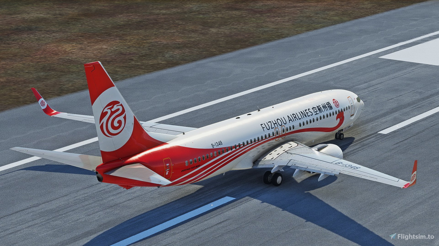 PMDG 737-800 Fuzhou Airlines 福州航空 B-1348 8K for Microsoft Flight ...