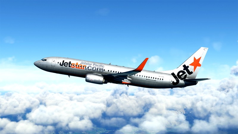 PMDG 737-800 JetStar Pacific Double Pack Weathered (VN-A199) BW SSW for ...