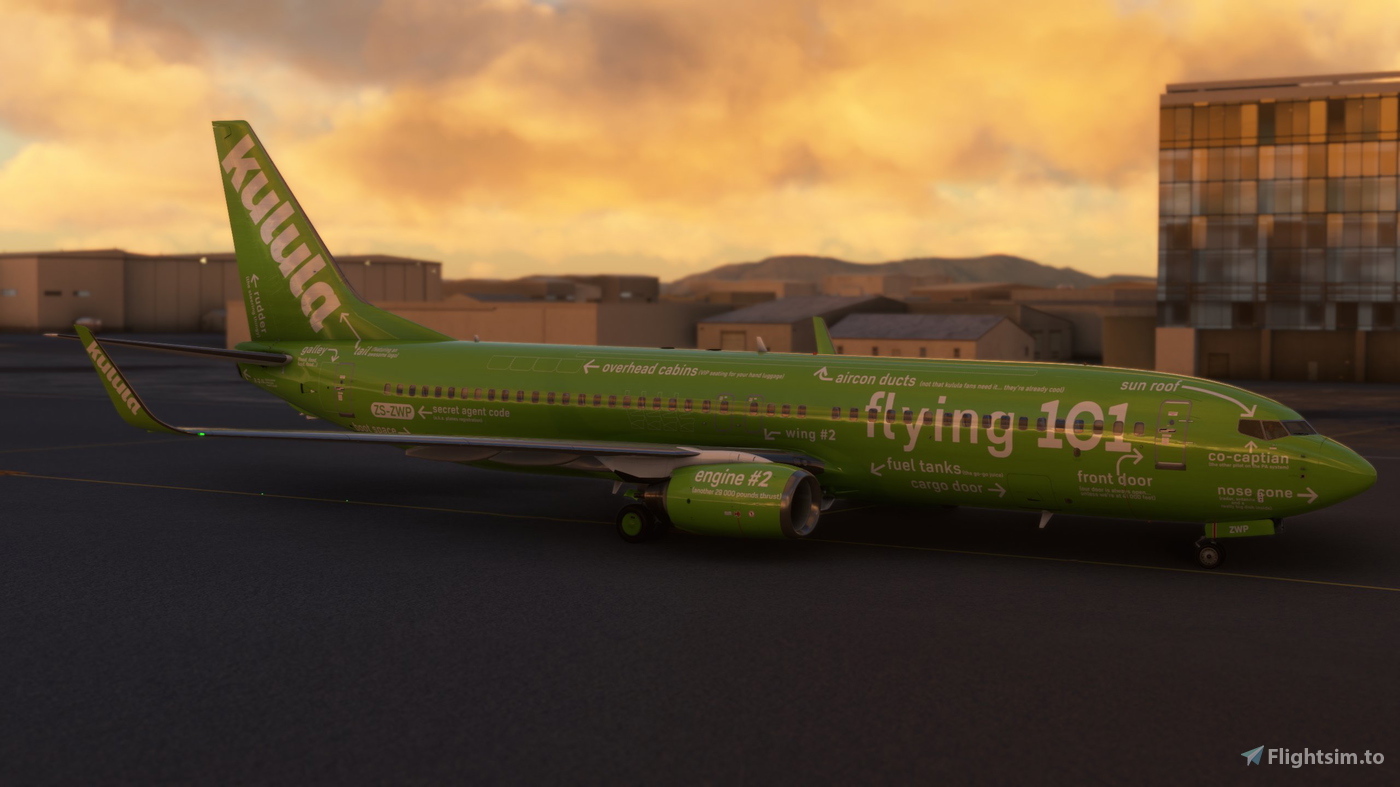 PMDG 737-800 Kulula Airlines ZS-ZWP "Flying 101" for Microsoft Flight Simulator | MSFS