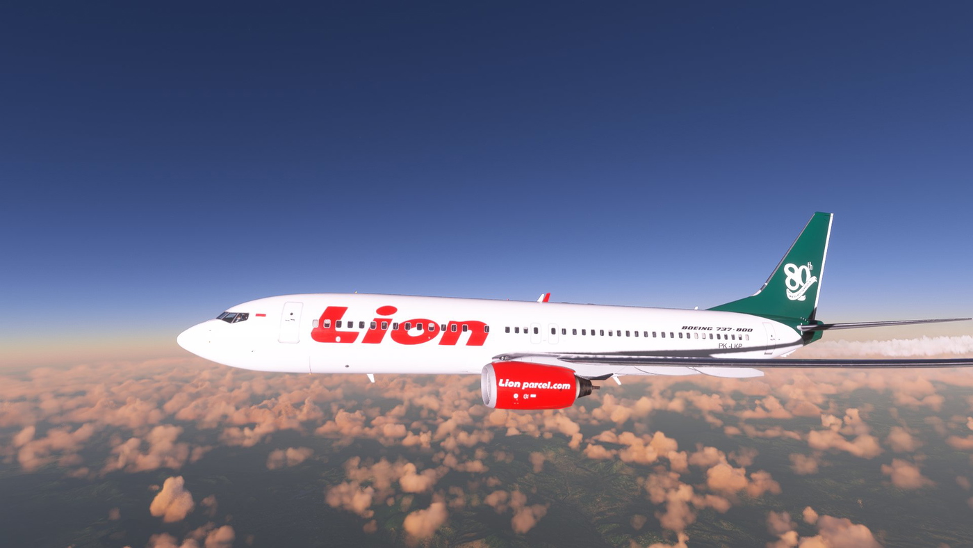 PMDG 737-800 Lion Air Boeing Next-Generation 80th PK-LKP for Microsoft ...