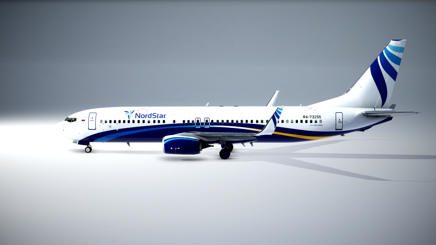 PMDG 737-800 | NordStar (old) (RA-73255) 8K | With cabin for Microsoft ...
