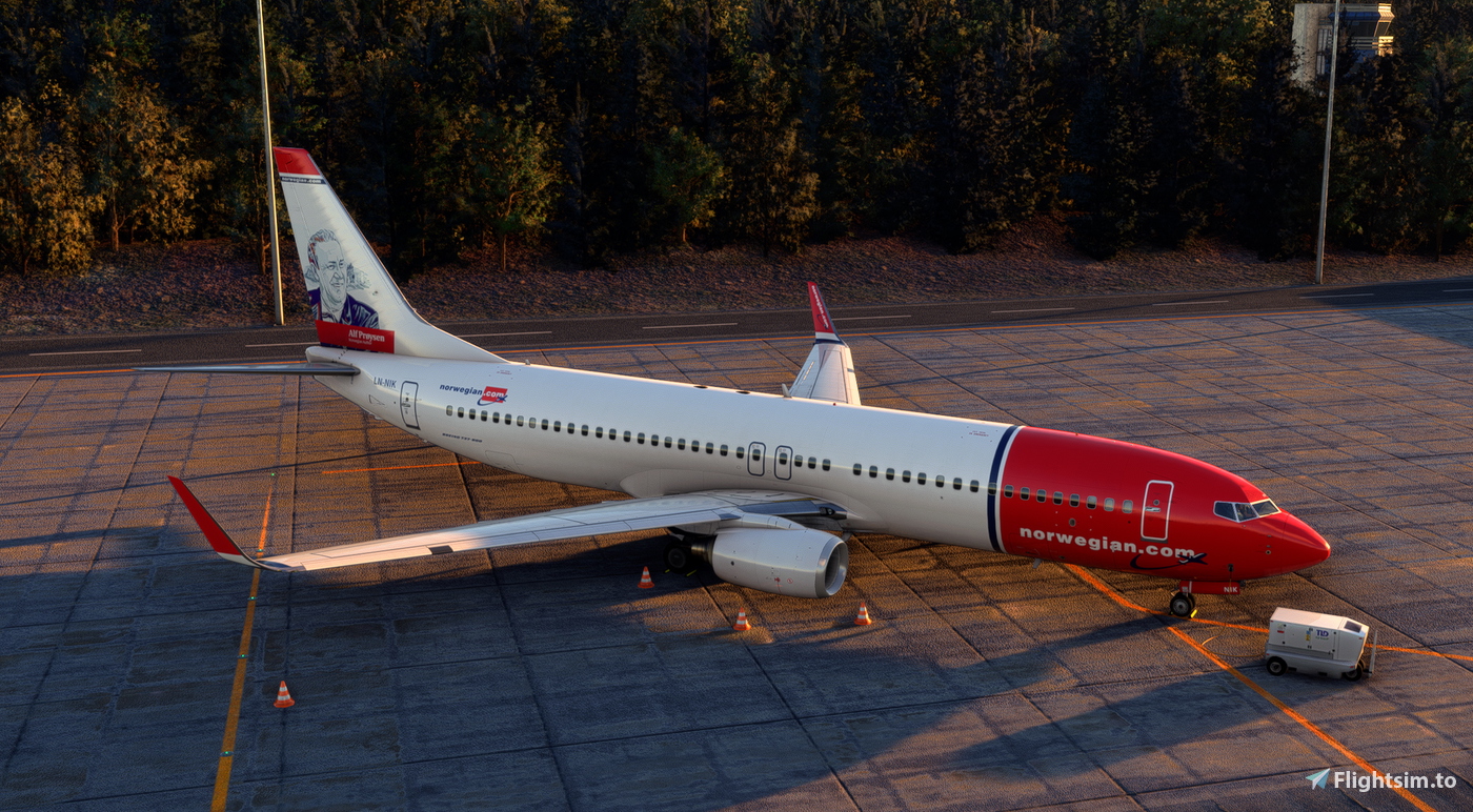 PMDG 737-800 Norwegian LN-NIK "Alf Proysen" 2023 | 4K | w/ Cabin for ...