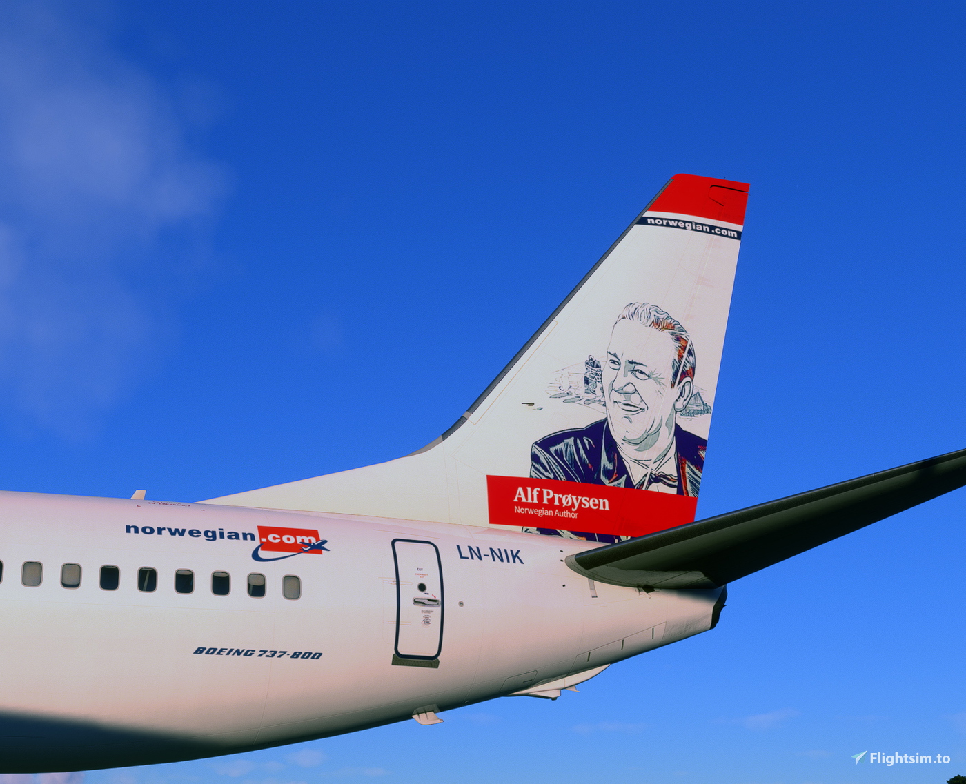 PMDG 737-800 Norwegian LN-NIK "Alf Proysen" 2023 | 4K | w/ Cabin for ...