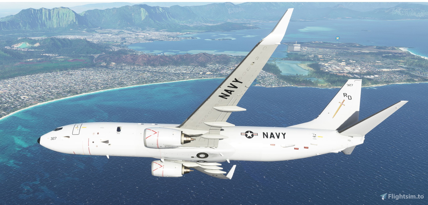 PMDG 737-800 P-8A of VP-47, the Golden Swordsmen of NAS Whidbey Island, Washington. for ...