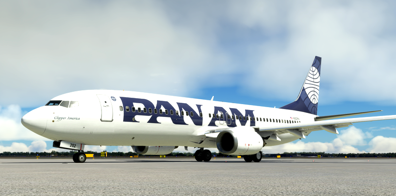 PMDG 737-800 - Pan Am (Modern Livery) [Fictional] for Microsoft Flight Simulator | MSFS