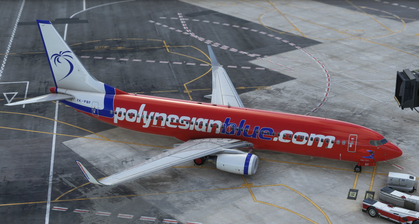 PMDG 737-800 Polynesian Blue - ZK-PBF for Microsoft Flight Simulator | MSFS