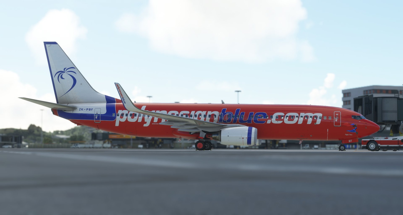 PMDG 737-800 Polynesian Blue - ZK-PBF for Microsoft Flight Simulator | MSFS