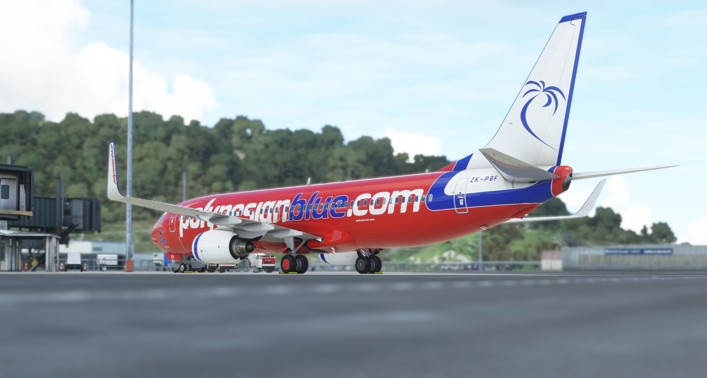 PMDG 737-800 Polynesian Blue - ZK-PBF for Microsoft Flight Simulator | MSFS