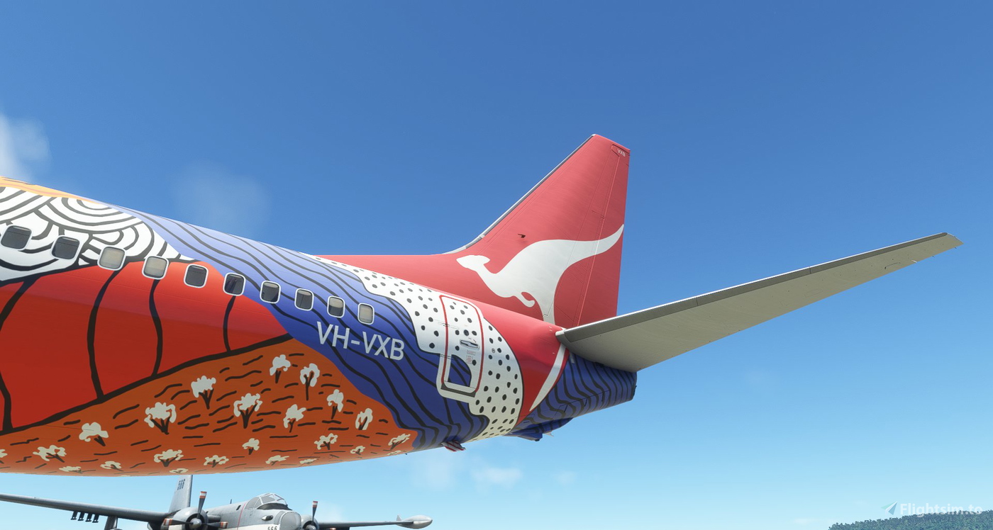 PMDG 737-800 Qantas - VH-VXB Yananyi Dreaming (2 Pack) for Microsoft ...