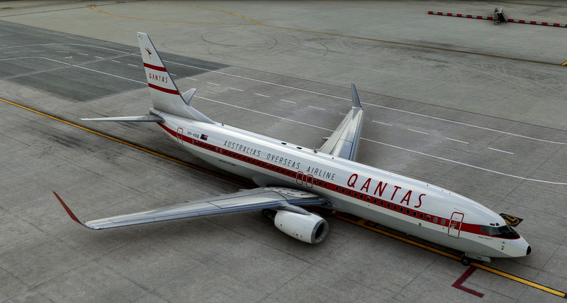 PMDG 737-800 Qantas - VH-VXQ Retro Roo II for Microsoft Flight ...