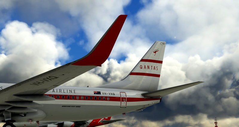 PMDG 737-800 Qantas - VH-VXQ Retro Roo II for Microsoft Flight ...