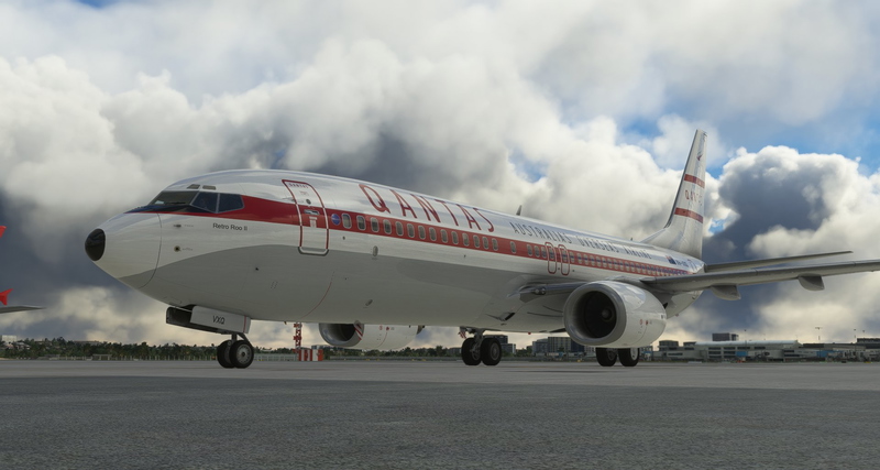 PMDG 737-800 Qantas - VH-VXQ Retro Roo II for Microsoft Flight ...