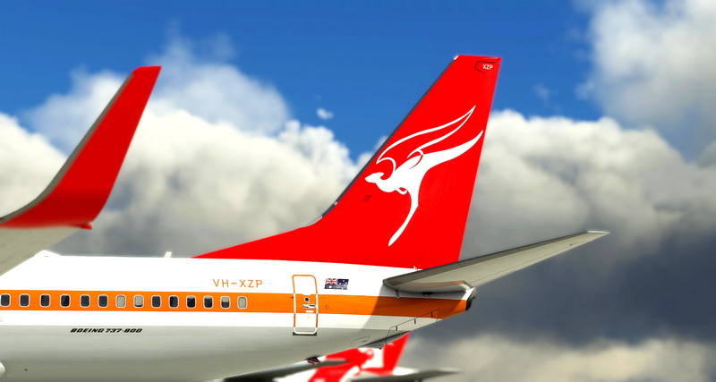 PMDG 737-800 Qantas - VH-XZP Retro Roo for Microsoft Flight Simulator ...