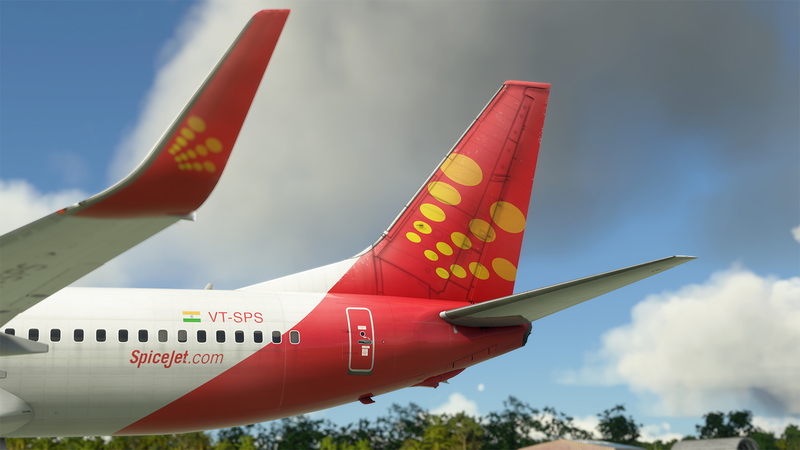 PMDG 737-800 Spice Jet (Weathered) VT-SPS for Microsoft Flight ...