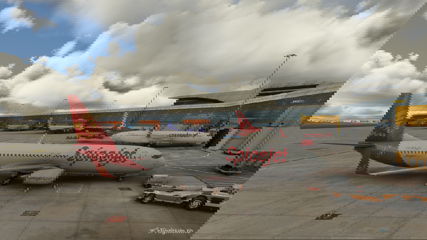 PMDG 737-800 Spice Jet (Weathered) VT-SPS for Microsoft Flight ...