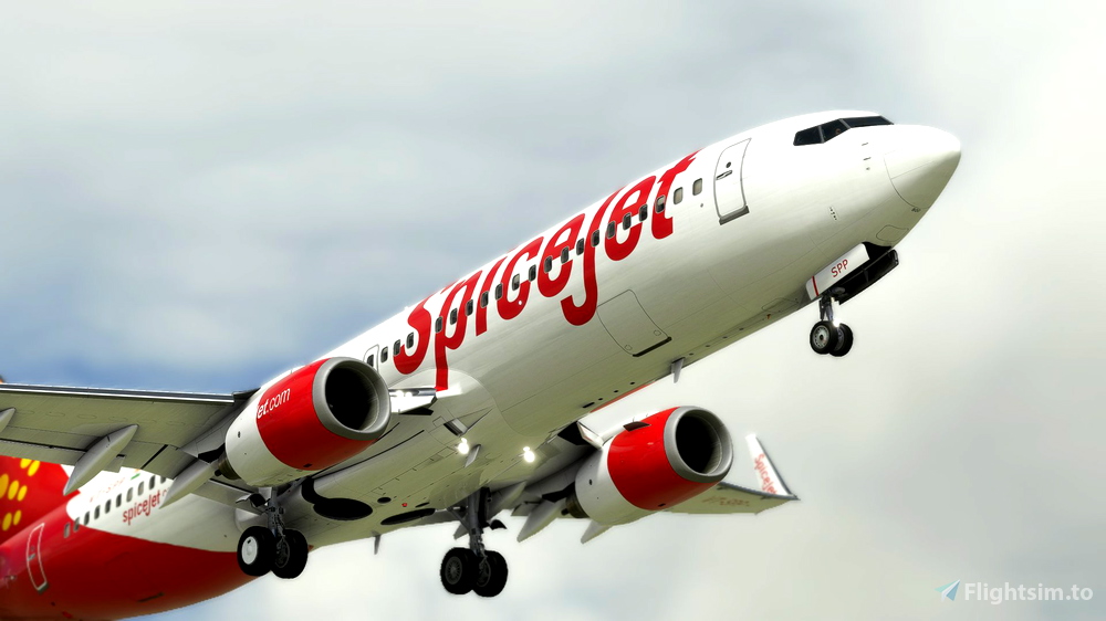 PMDG 737-800 SpiceJet VT-SPP "Rosemary" for Microsoft Flight Simulator ...