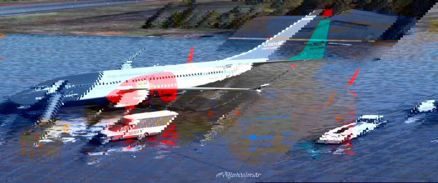 PMDG 737-800 SSW Norwegian LN-BKC | [738MAX] | W/ Cabin | 4K for ...