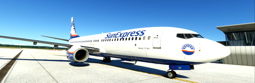 [PMDG 737-800] SunExpress TC-SOY Livery » Microsoft Flight Simulator