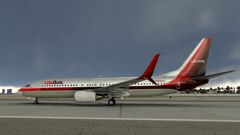 PMDG 737-800 USAir (N363AU) for Microsoft Flight Simulator | MSFS