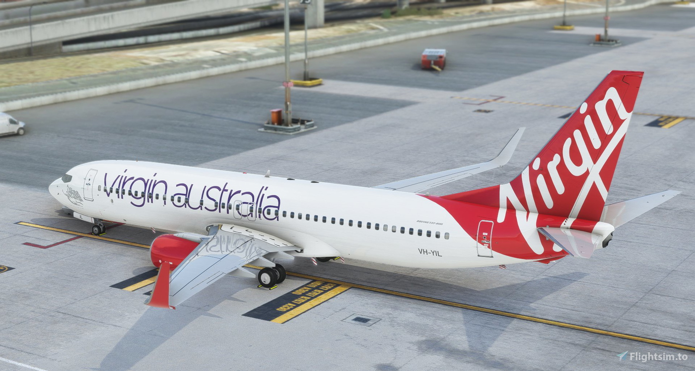PMDG 737-800 Virgin Australia - VH-YIL Virgin Atlantic Style livery ...