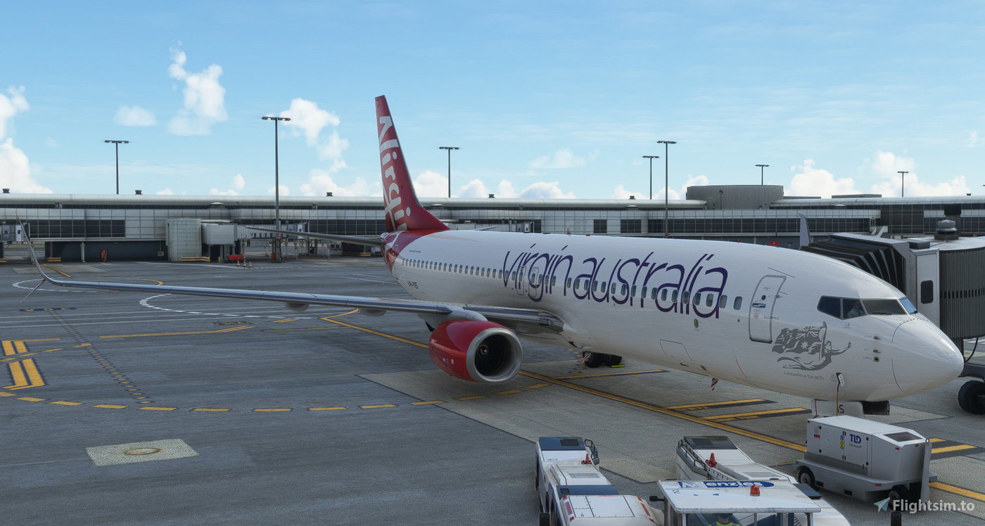 PMDG 737-800 Virgin Australia - VH-YIS Virgin Atlantic Style livery ...